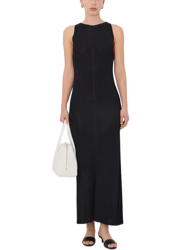 PABLO Sleeveless Knitted Dress in Black | Loulou de Saison – pamela robbins