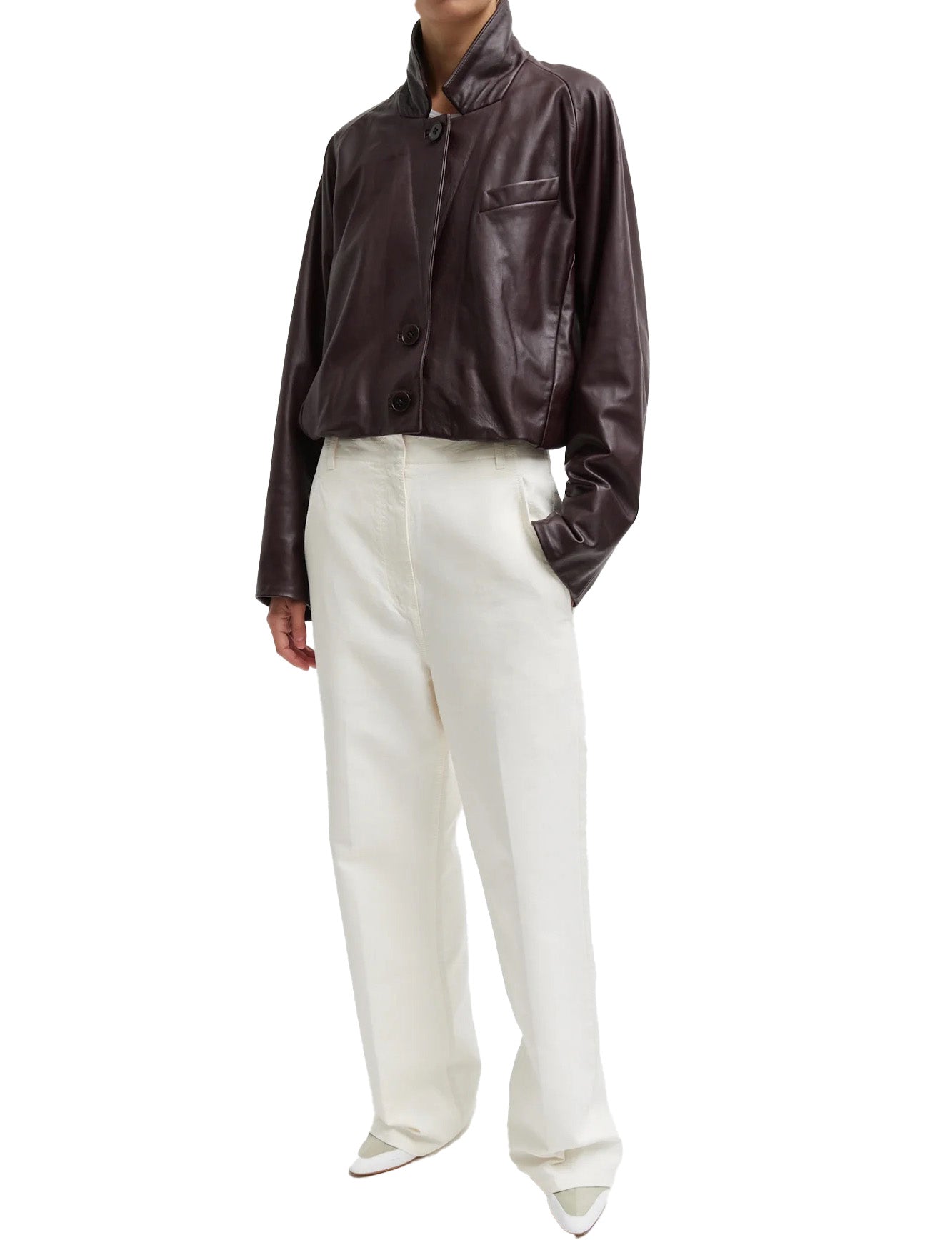 Distressed Garment Dyed Cotton Dobby Barry Jean | Tibi – pamela robbins